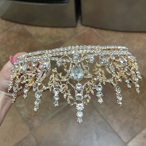 Accessories | Gold Gothic Style Tiara | Poshmark